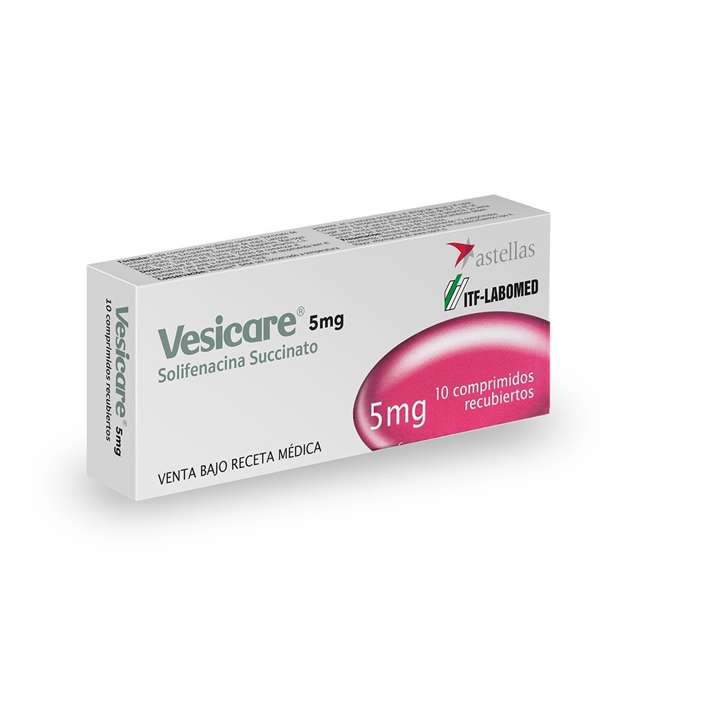 Vesicare 5 mg x 10 Comprimidos Recubiertos | Farmacias Ahumada