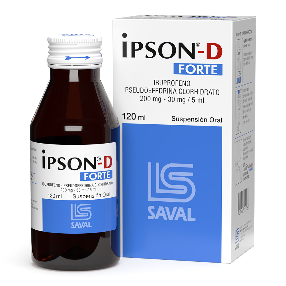 Ipson-D Forte x 120 mL Suspensión Oral | Farmacias Ahumada