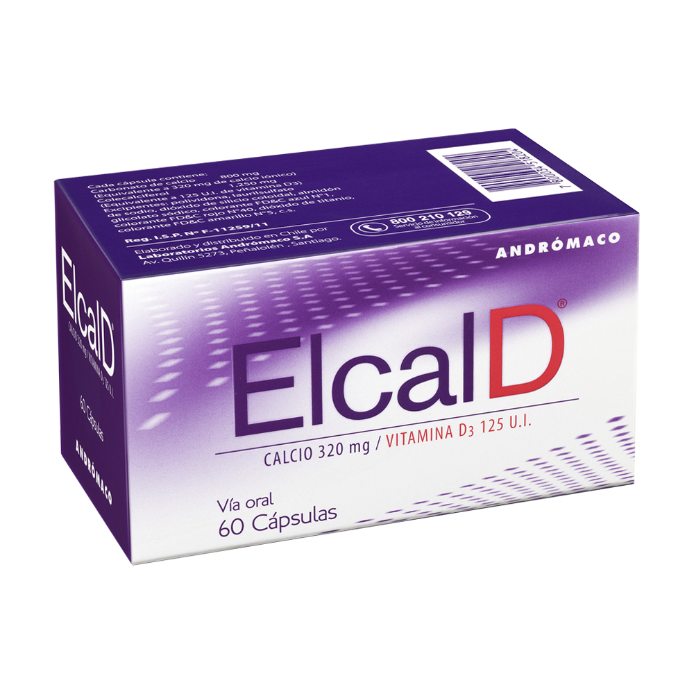 Elcal D x 60 Cápsulas | Farmacias Ahumada