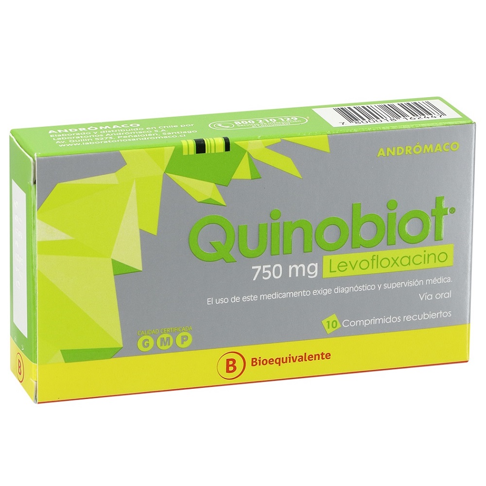 Quinobiot 750 mg x 10 Comprimidos Recubiertos | Farmacias Ahumada