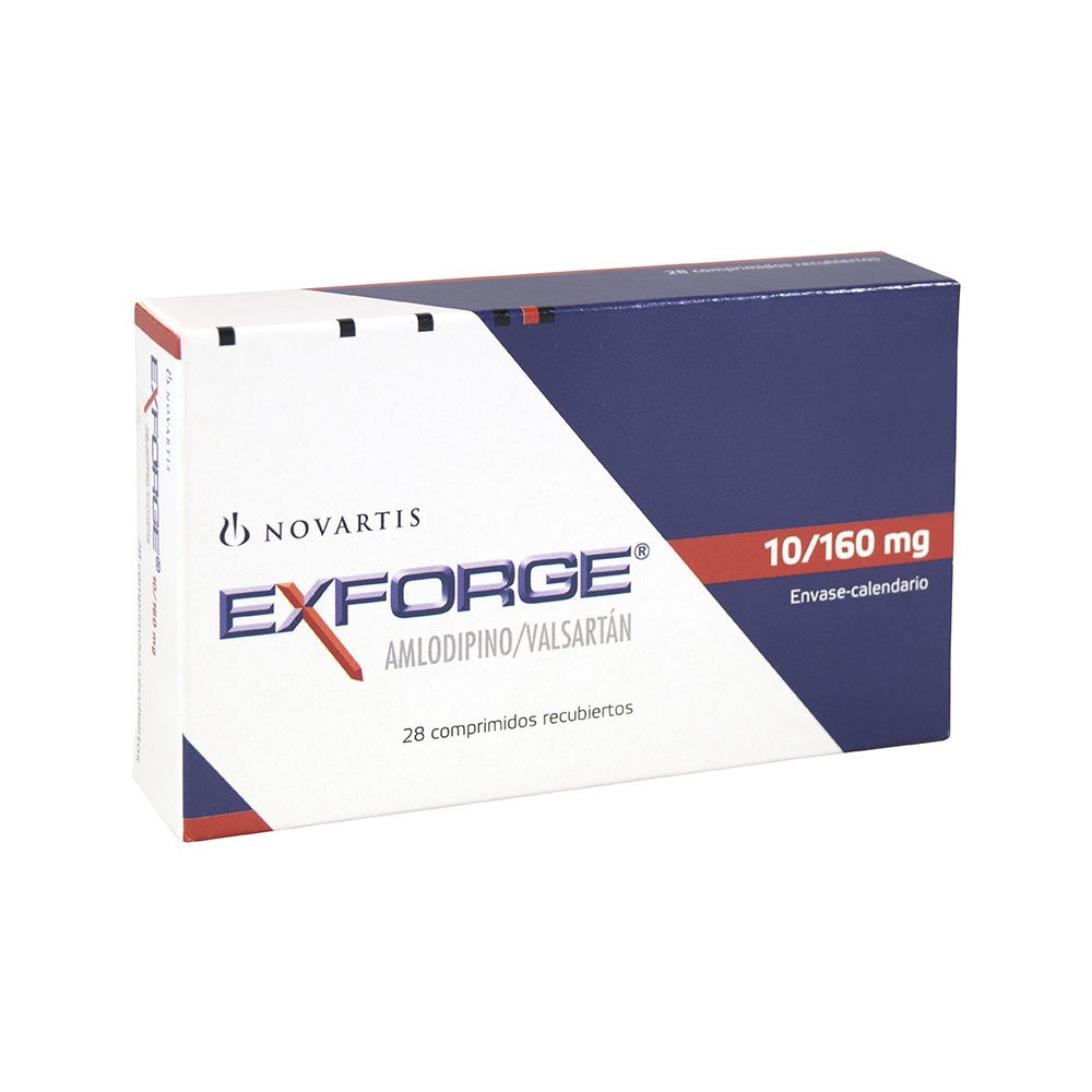 Exforge 10 mg/160 mg x 28 Comprimidos Recubiertos | Farmacias Ahumada