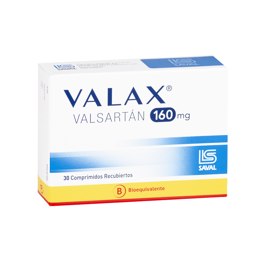 Valax 160 mg x 30 Comprimidos Recubiertos | Farmacias Ahumada