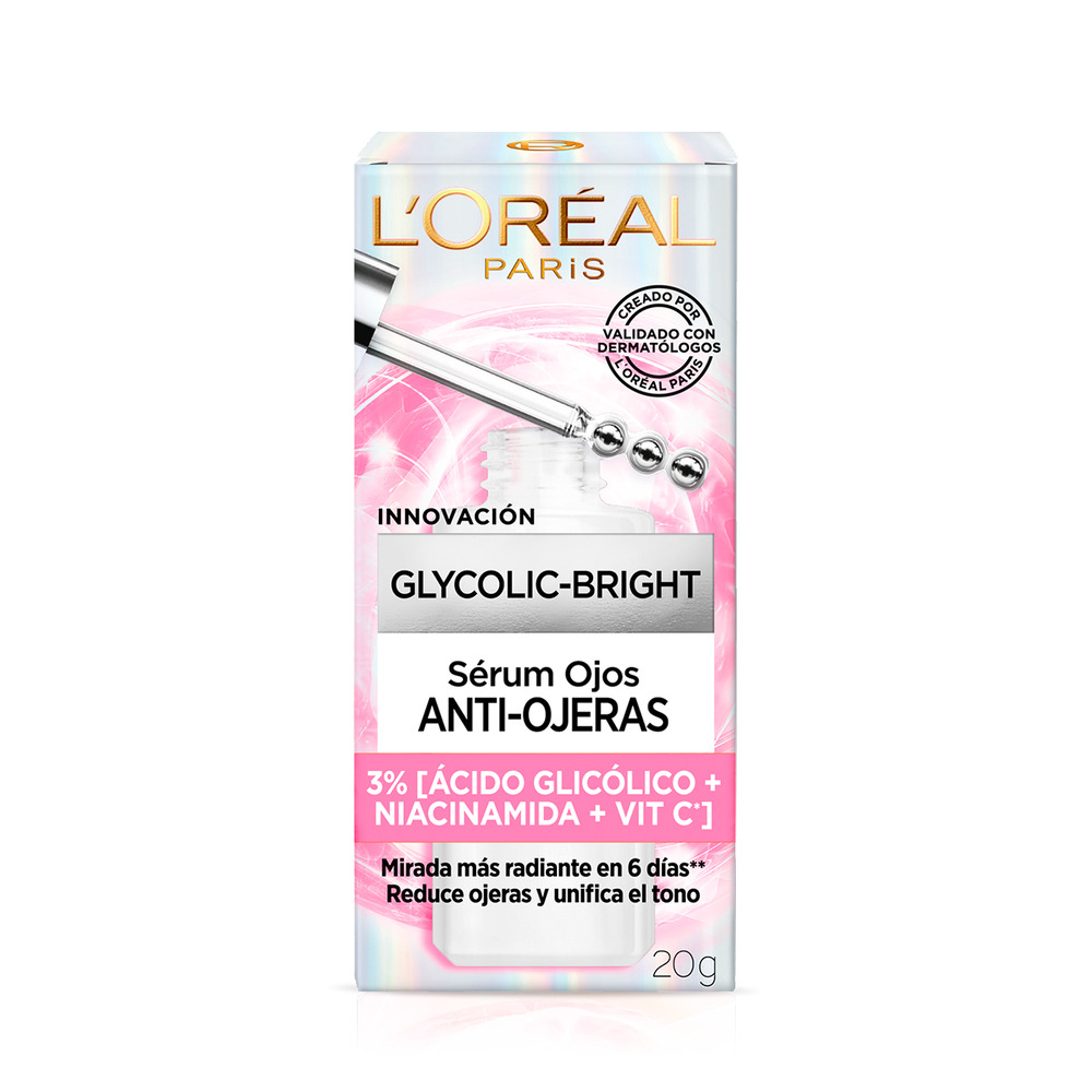 Serum Loreal Ojos Glycolic-Bright 20G | Farmacias Ahumada