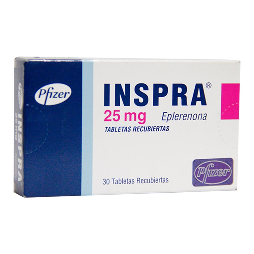 Inspra 25 mg x 30 Comprimidos Recubiertos | Farmacias Ahumada