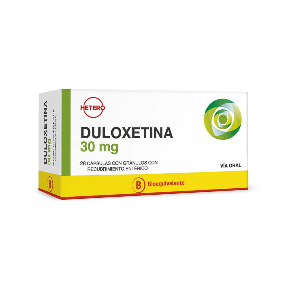 Duloxetina 30 mg x 28 Cápsulas con Gránulos con Recubrimiento Entérico ...