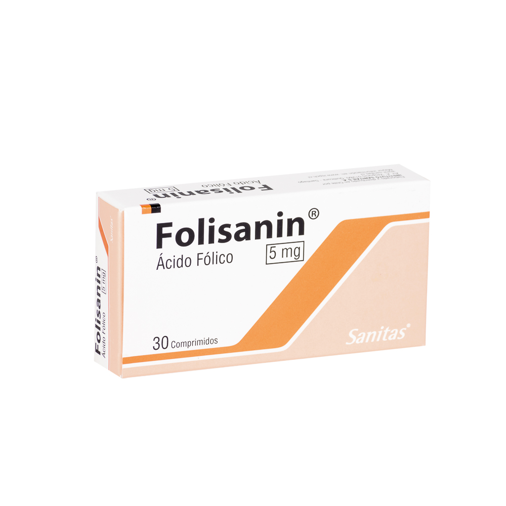 Folisanin 5 mg x 30 Comprimidos | Farmacias Ahumada