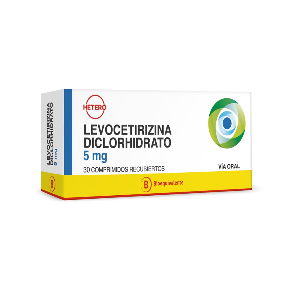 Levocetirizina 5 mg 30 Comprimidos Recubiertos SEVEN PHARMA CHILE SPA ...