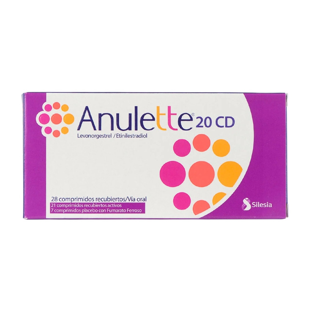 Anulette 20 CD x 28 Comprimidos Recubiertos | Farmacias Ahumada