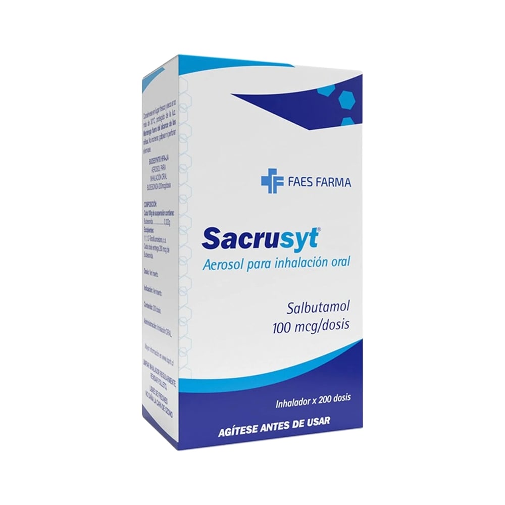 Sacrusyt 100 mcg/Dosis x 200 Dosis Aerosol para Inhalación Oral ...