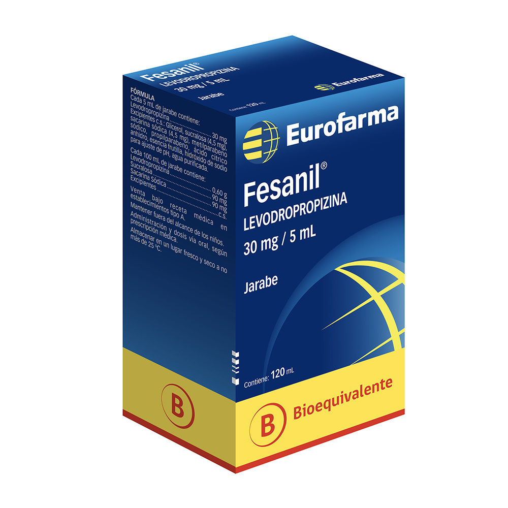 Fesanil 30 mg/5 mL x 120 mL Jarabe | Farmacias Ahumada