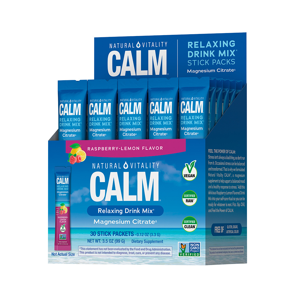 Natural Vitality Calm Sachet Magnesio Frambuesa Limón 3g