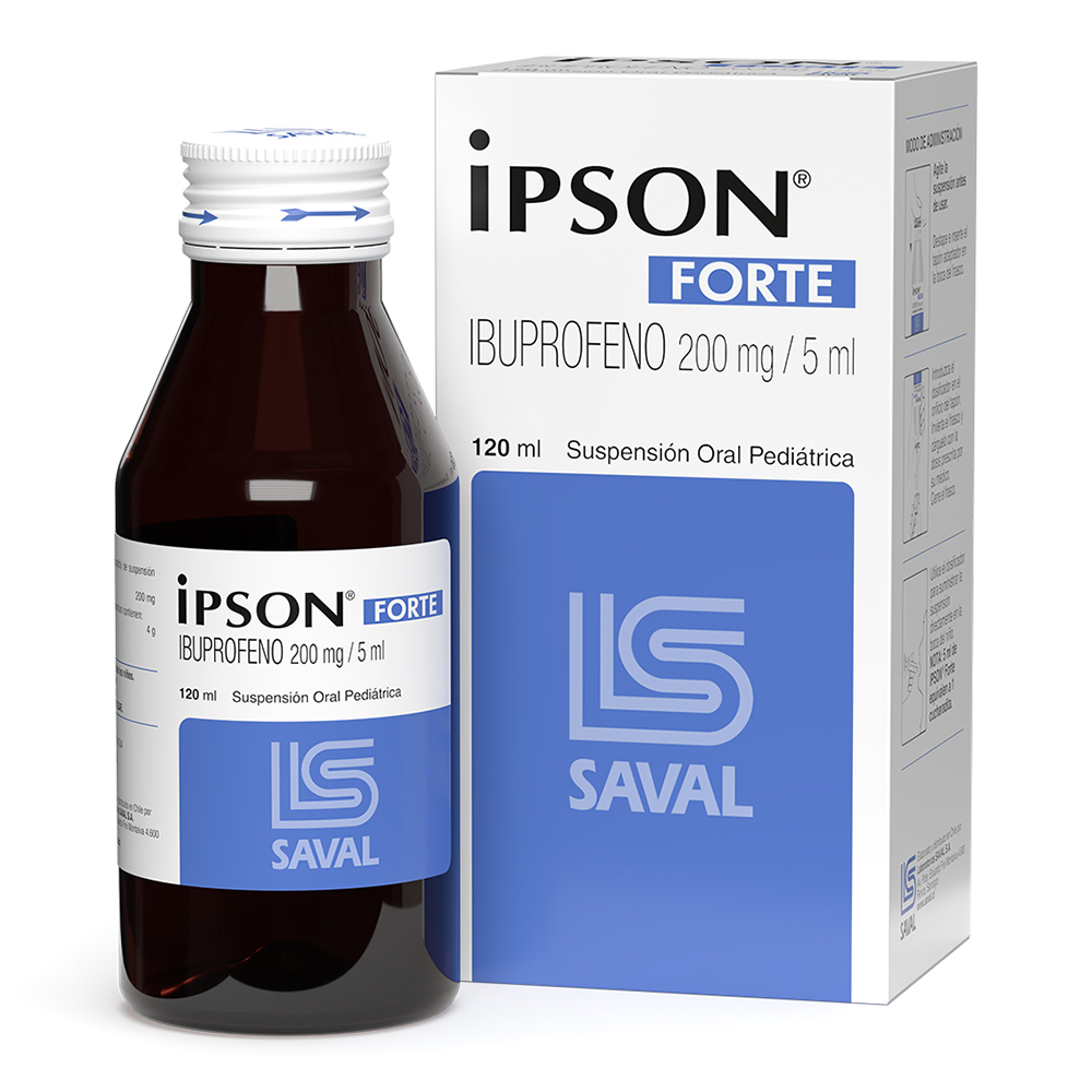 Ipson Forte 200 mg/5 mL x 120 mL Suspensión Oral | Farmacias Ahumada