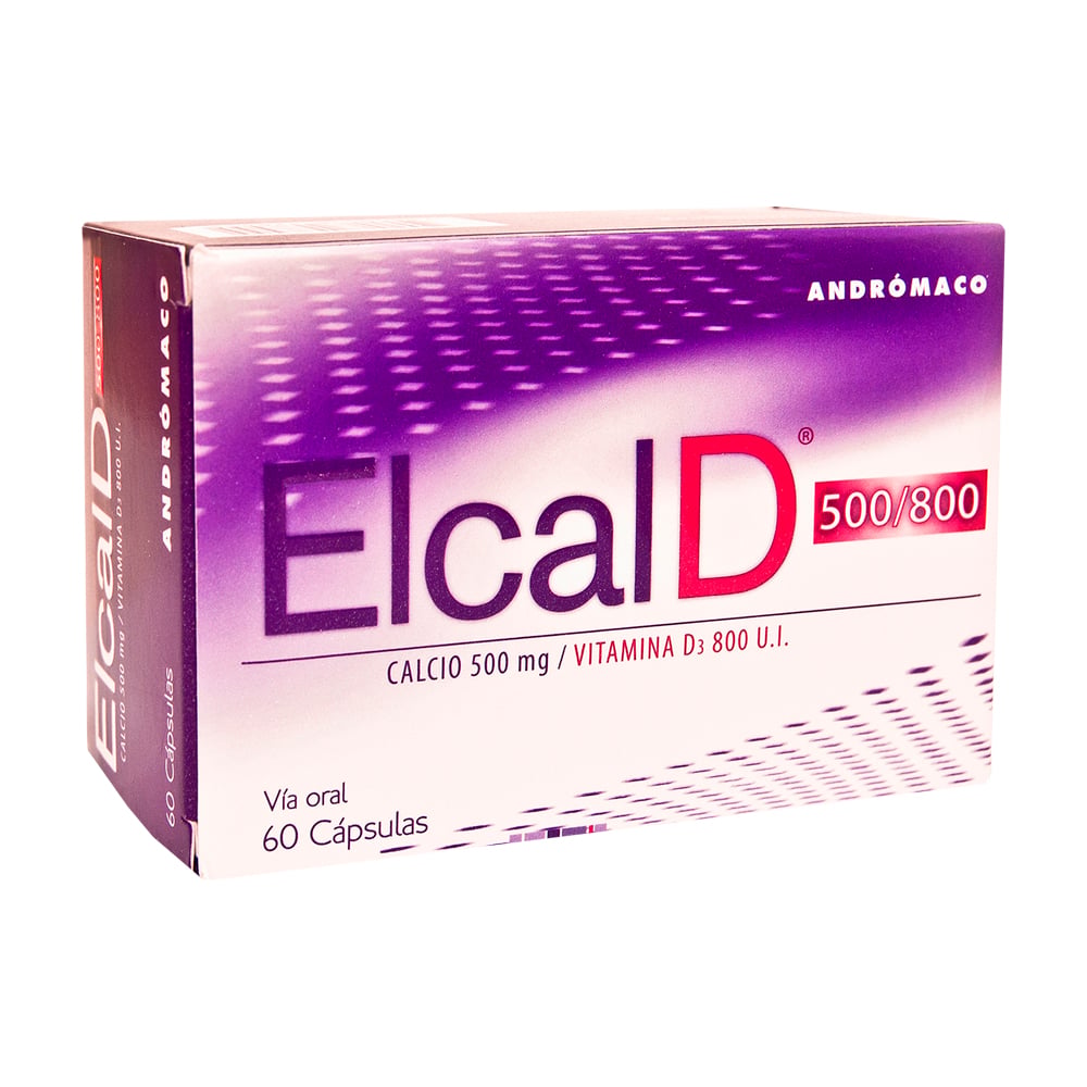 Elcal D 500mg/800UI - Suplemento de Calcio y Vitamina D