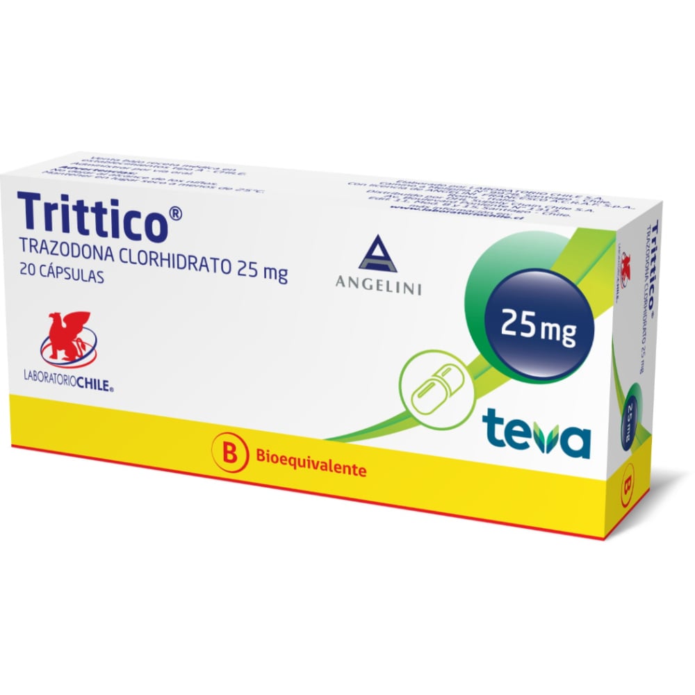 Trittico 25 mg x 20 cápsulas