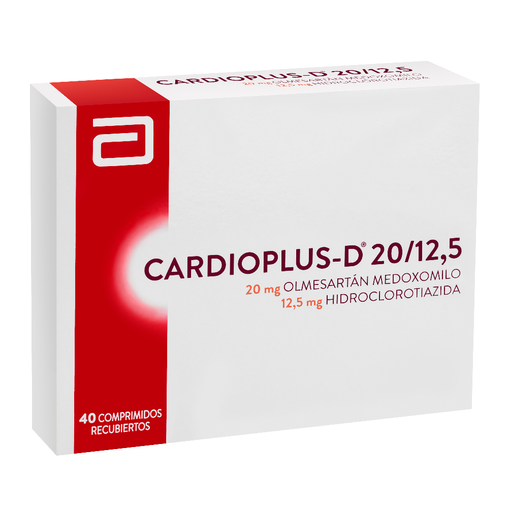 Cardioplus-D 20 mg/12.5 mg x 40 Comprimidos Recubiertos | Farmacias Ahumada