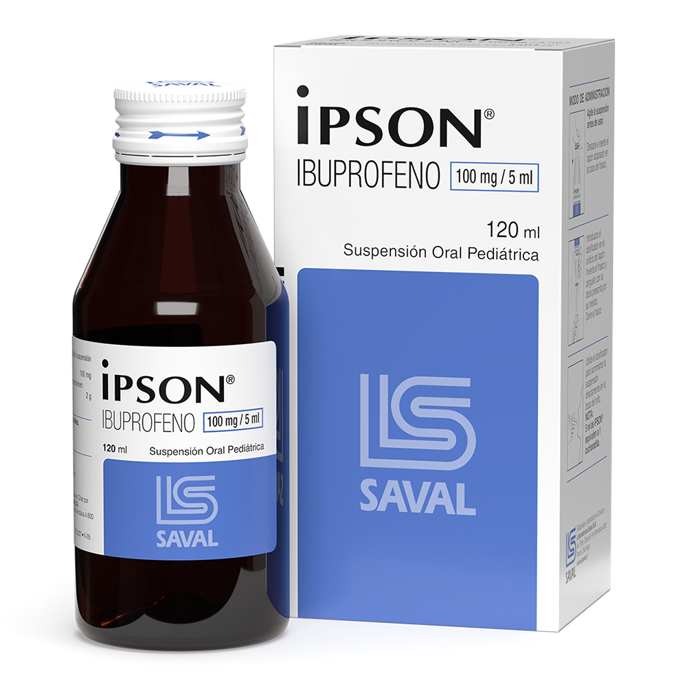 Ipson 100 mg/5 mL x 120 mL Suspensión Oral | Farmacias Ahumada