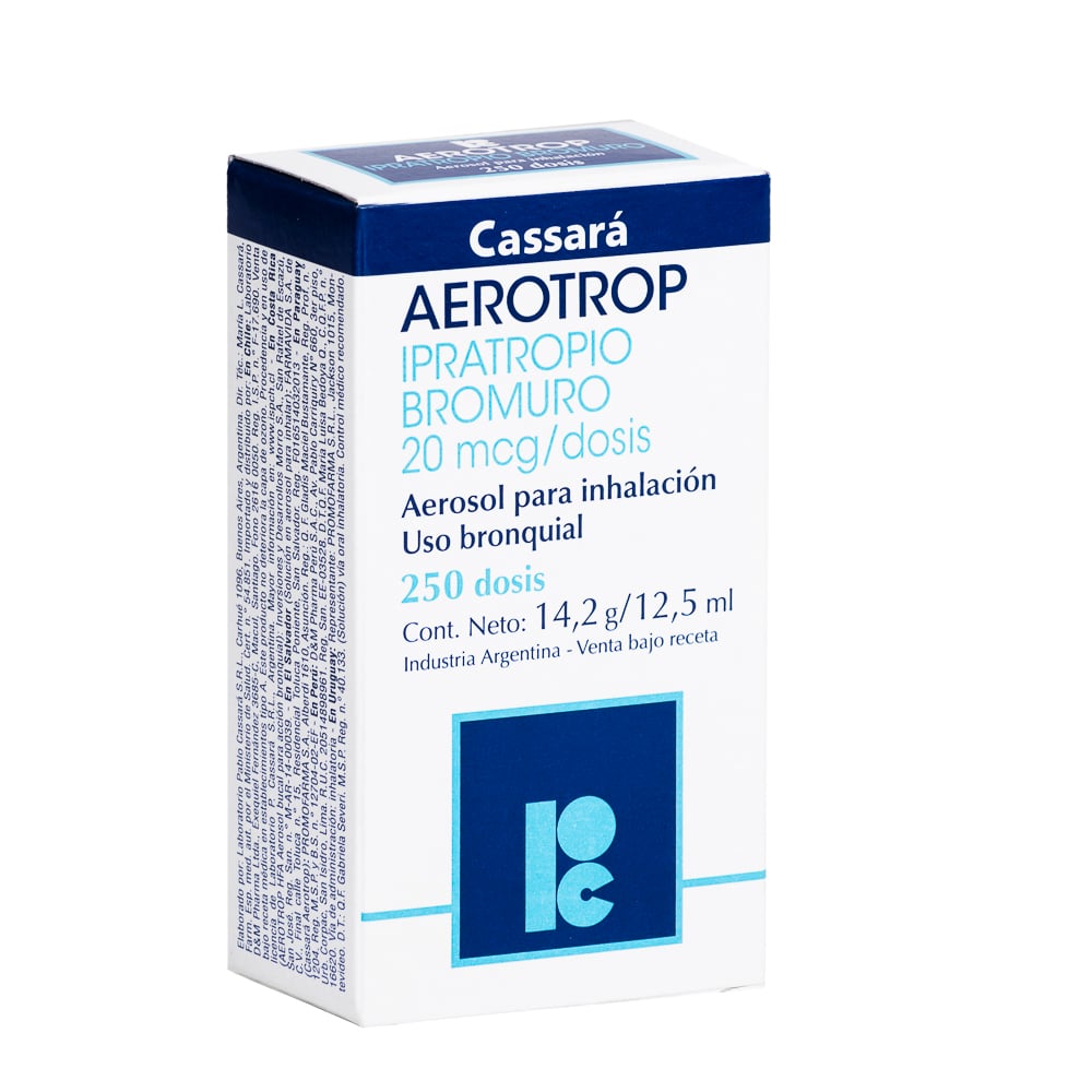 Aerotrop 20 mcg/Dosis x 250 Dosis Aerosol Para Inhalación | Farmacias ...