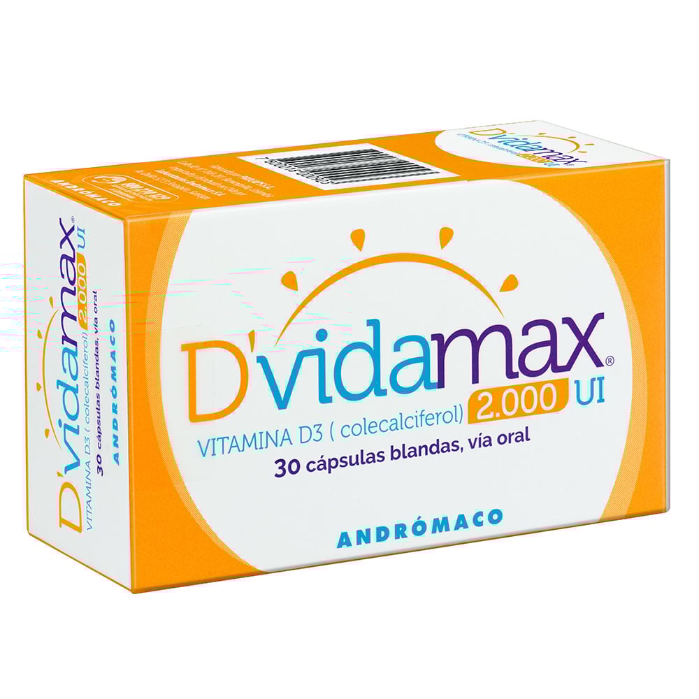 Dvida Max 2000 UI x 30 Cápsulas Blandas | Farmacias Ahumada