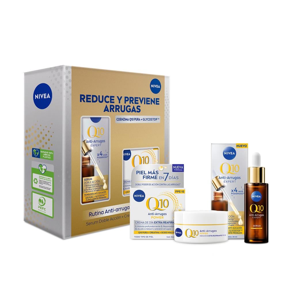 Pack Q10 Power Crema Facial Día 50ml + Serum 30ml | Farmacias Ahumada