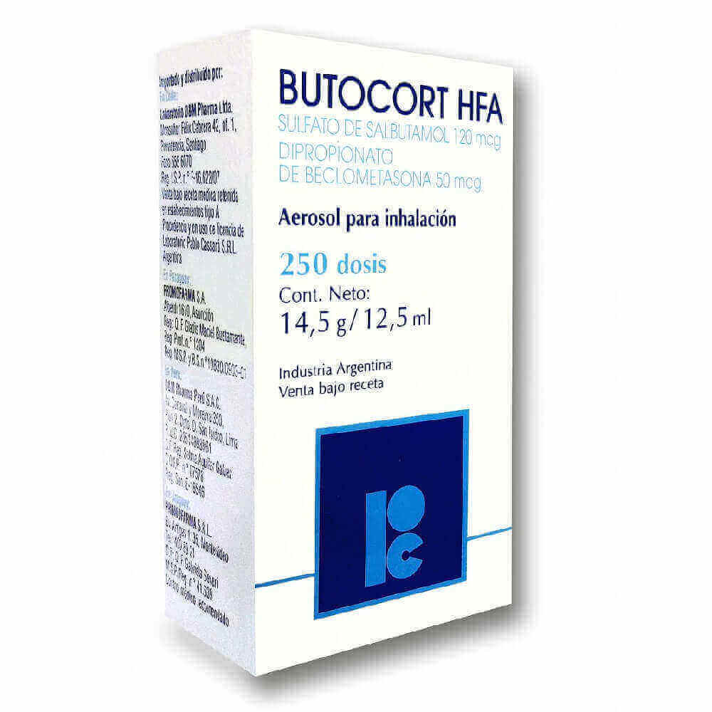 Butocort x 250 Dosis Aerosol Para Inhalación | Farmacias Ahumada