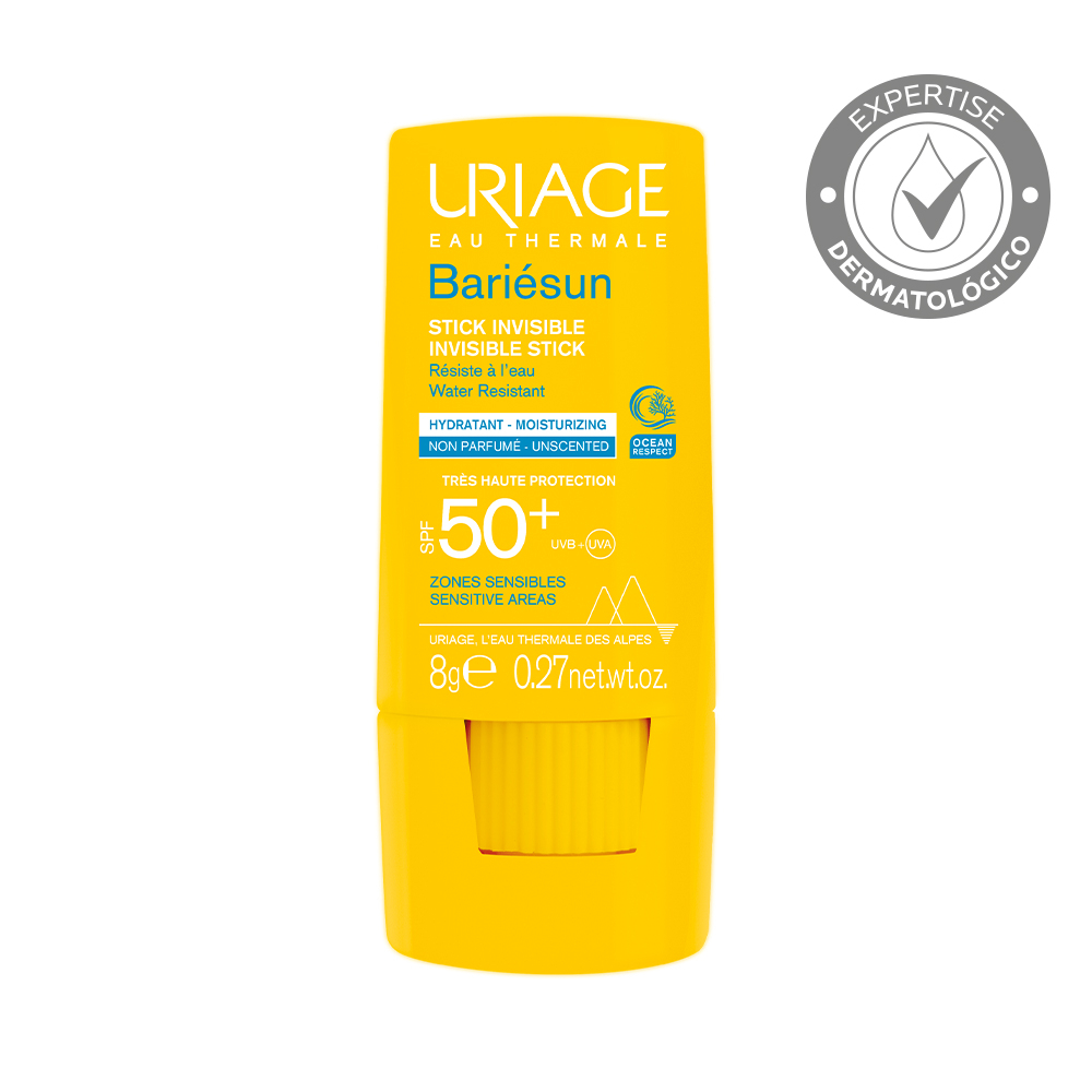 Protector Solar Uriage Bariesun Invisible Stick FPS 50+ 8 g | Farmacias ...