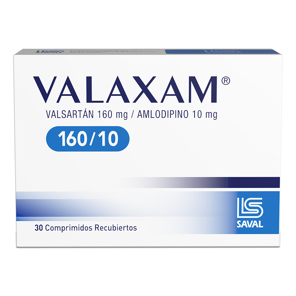 Valaxam 160 mg /10 mg x 30 Comprimidos Recubiertos | Farmacias Ahumada