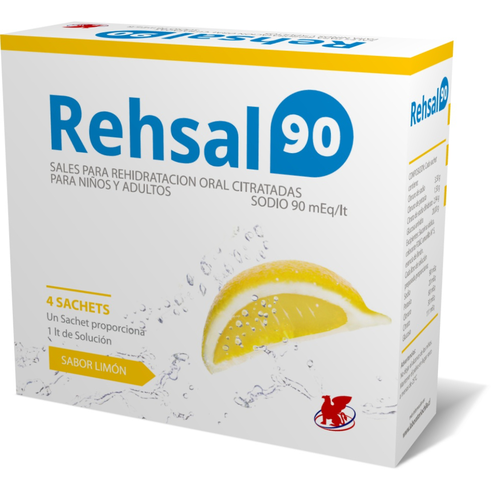 Rehsal 90 x 4 Sobres Polvo Para Solución Oral | Farmacias Ahumada
