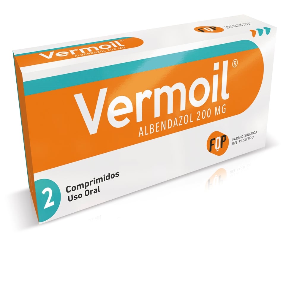 Vermoil 200 mg x 2 Comprimidos | Farmacias Ahumada