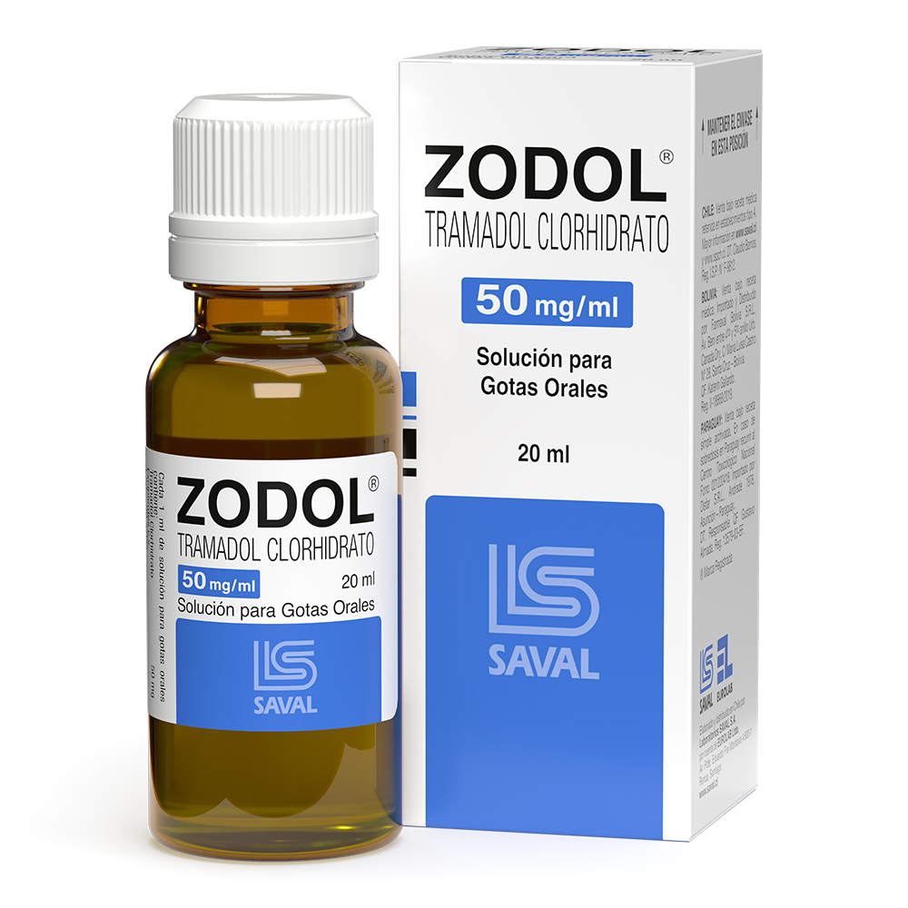 Zodol 50 mg/ml x 20 ml Solución Oral para Gotas | Farmacias Ahumada