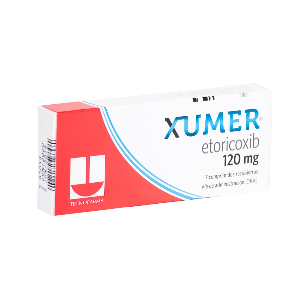 Xumer 120 mg x 7 Comprimidos Recubiertos | Farmacias Ahumada