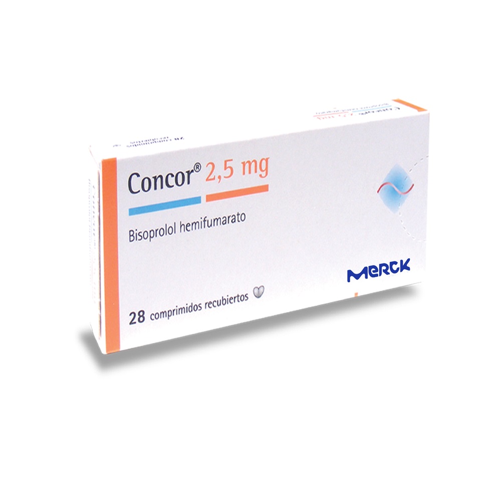 Concor 2.5 mg x 28 Comprimidos Recubiertos | Farmacias Ahumada