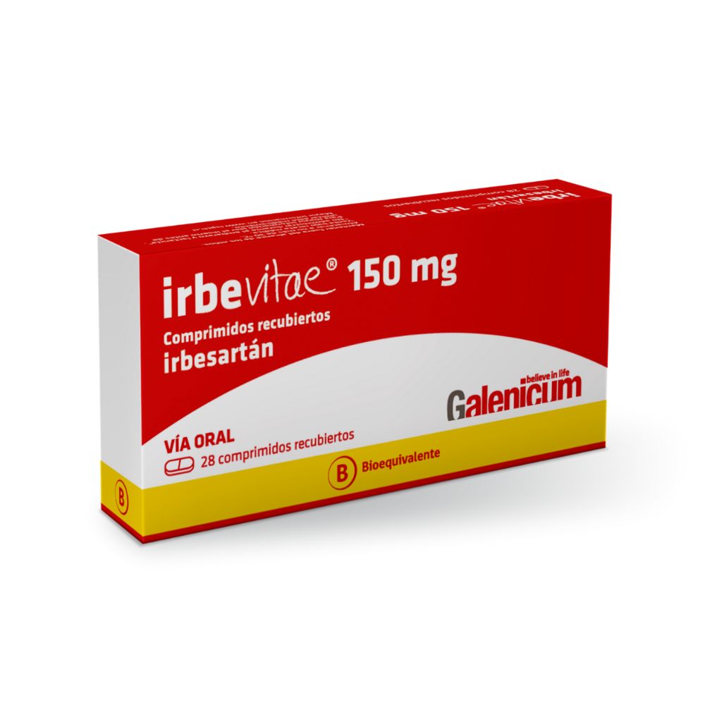 Irbevitae 150 mg x 28 Comprimidos Recubiertos | Farmacias Ahumada