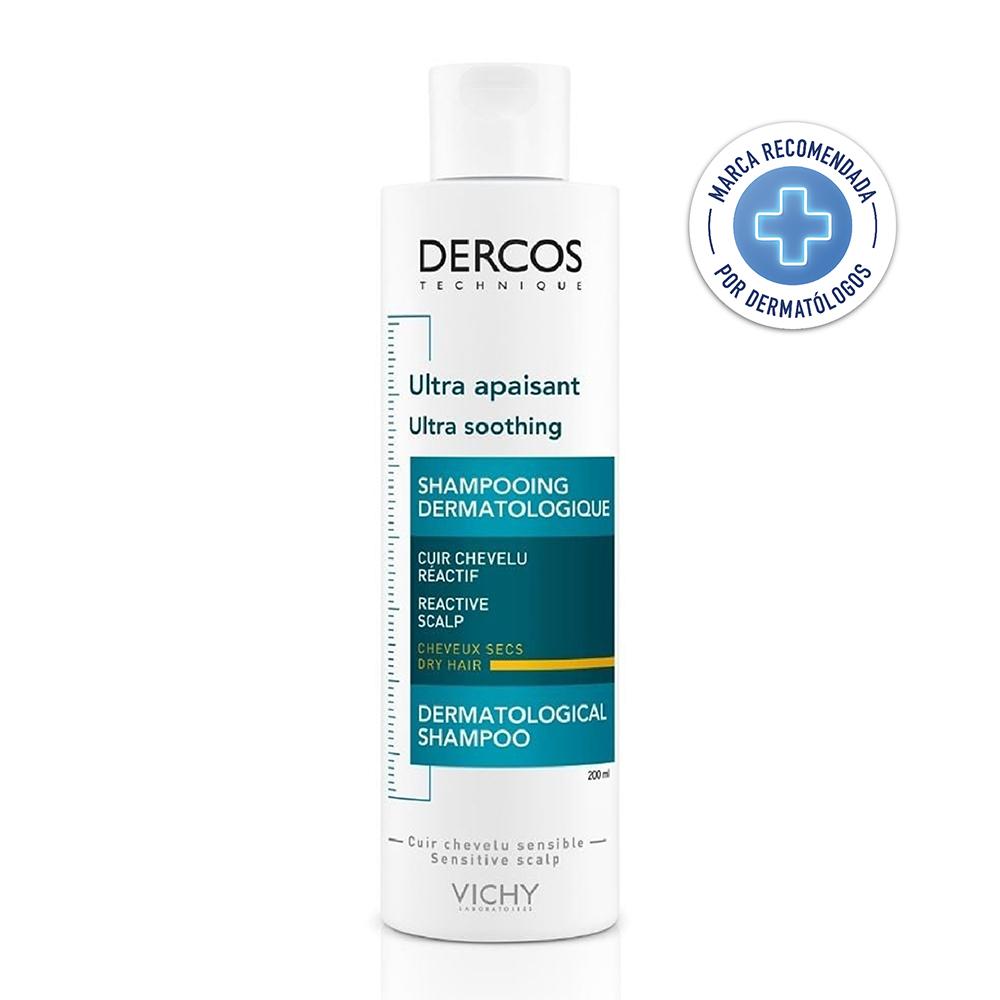 Shampoo Dercos Vichy Sensitive Cabello Seco 200 mL | Farmacias Ahumada