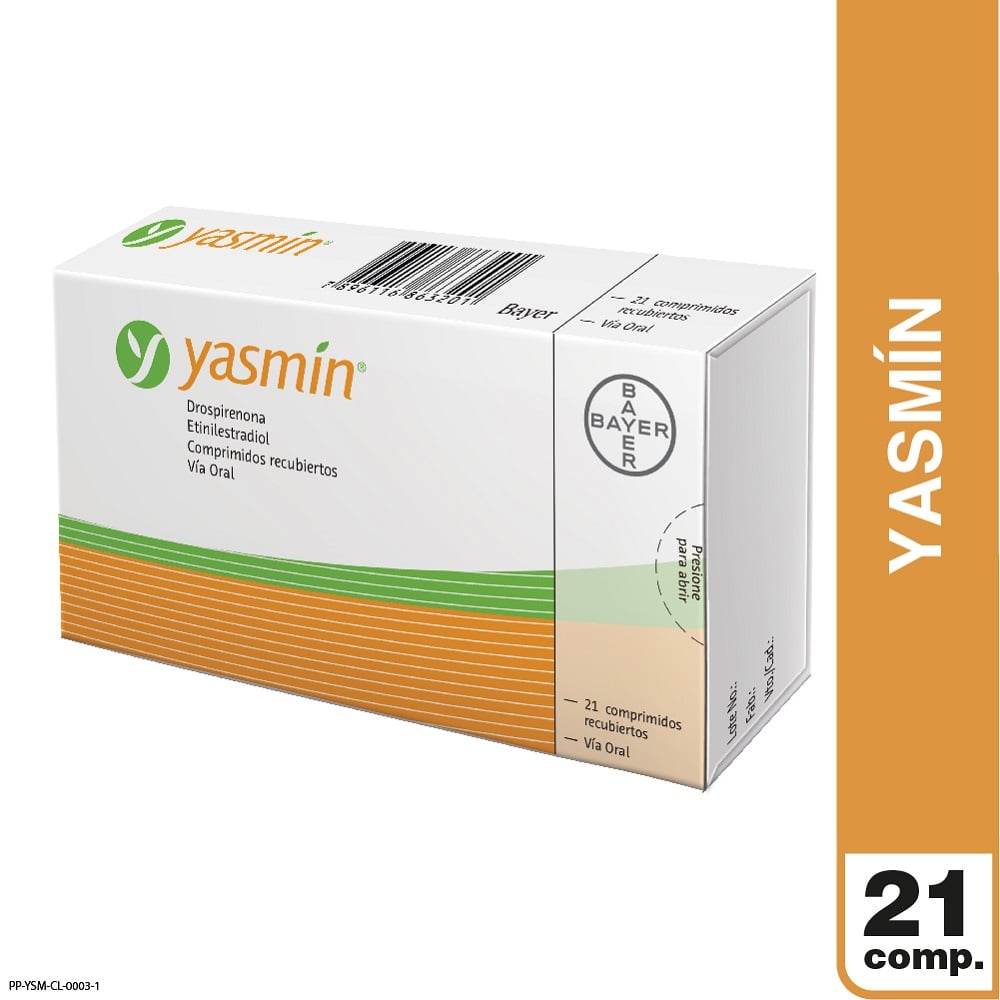 Yasmin x 21 Comprimidos Recubiertos | Farmacias Ahumada