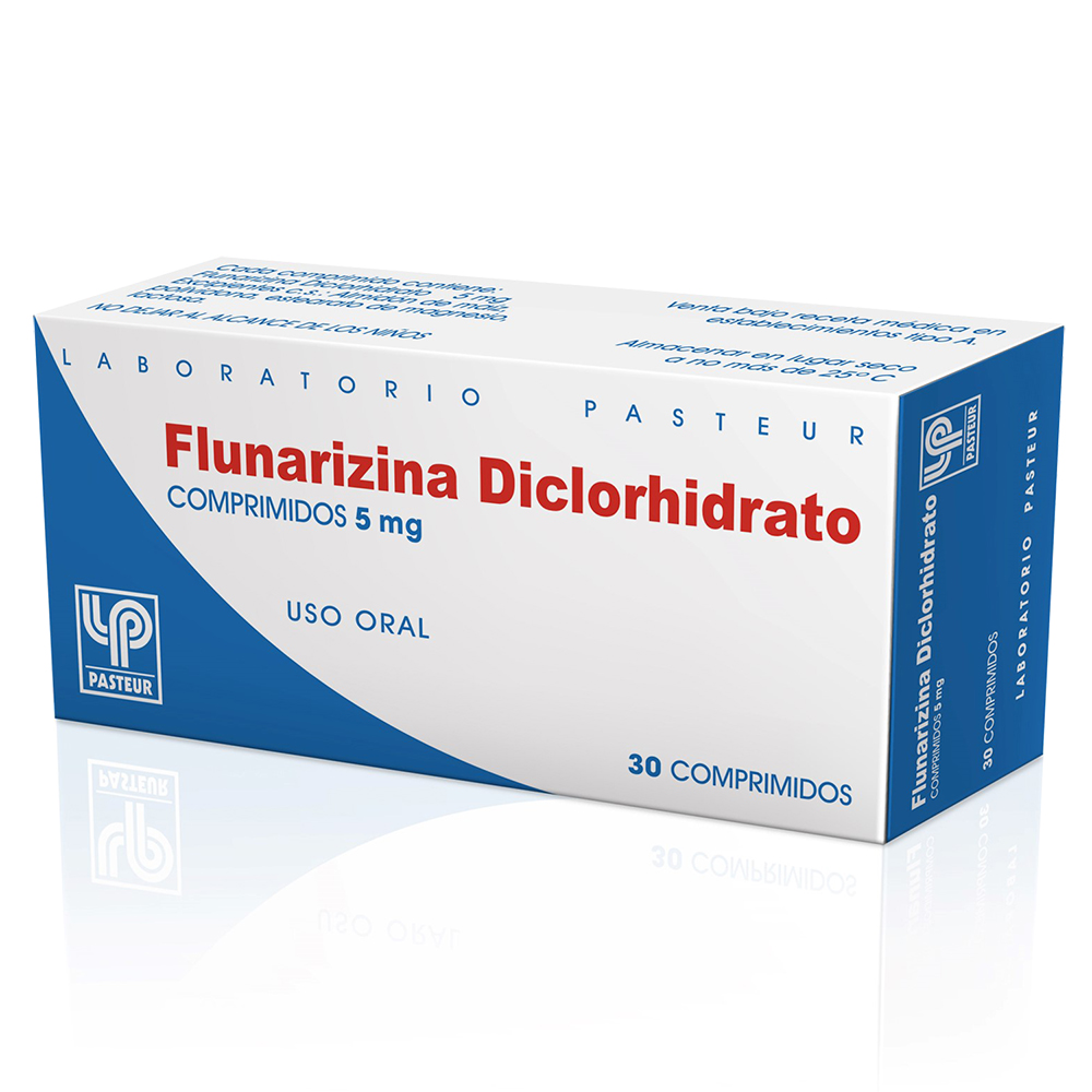 Flunarizina 5 mg x 30 Comprimidos PASTEUR | Farmacias Ahumada
