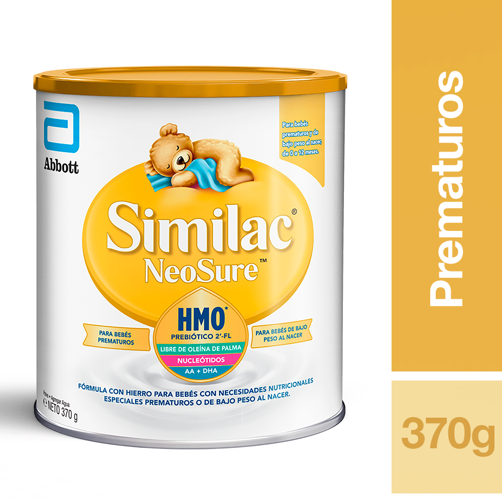 Fórmula Infantil Similac Neosure Prematuros Tarro 370 g | Farmacias Ahumada
