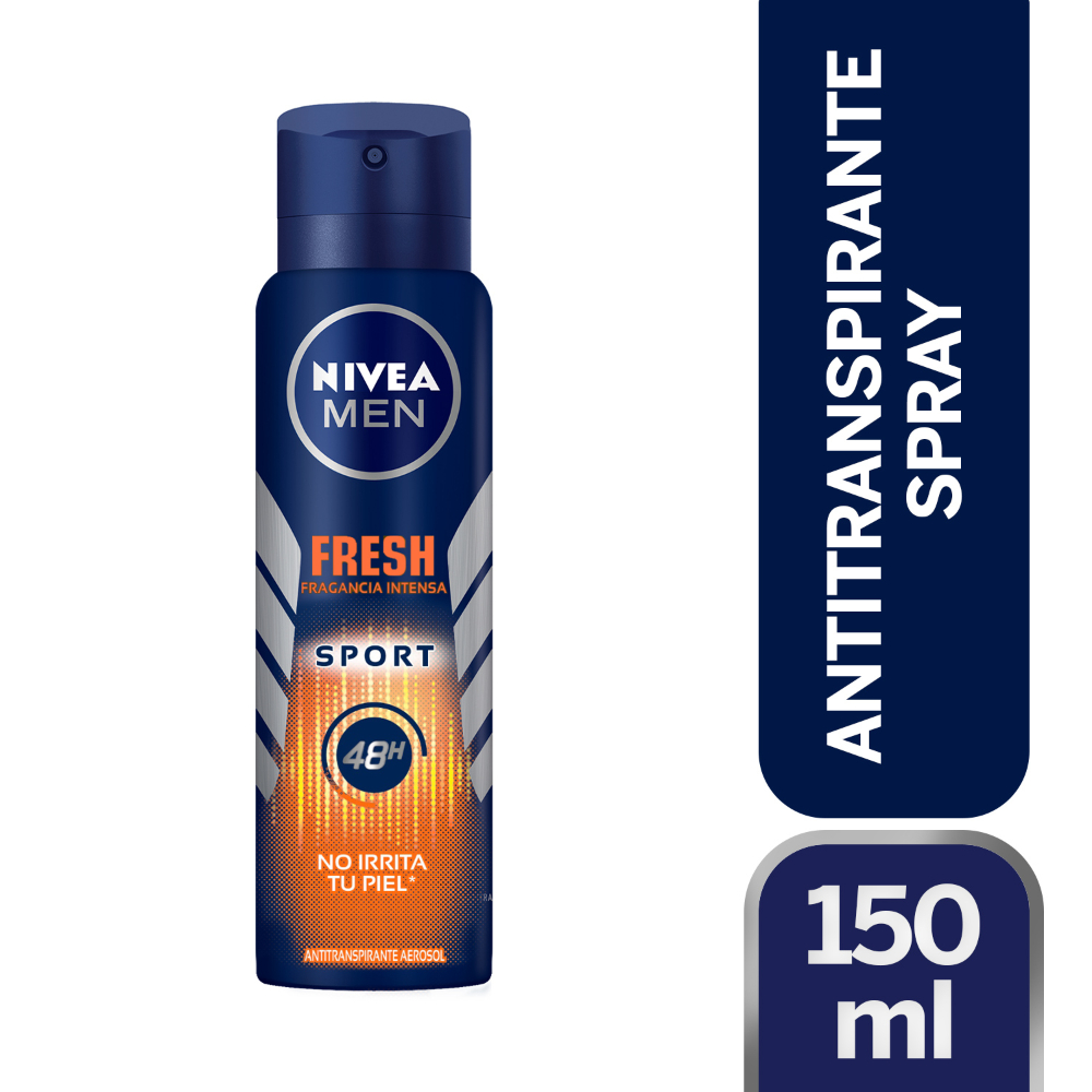 Desodorante Spray Nivea Fresh Sport 150Ml | Farmacias Ahumada
