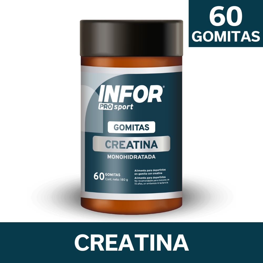 Infor Pro Sport Creatina 60 Gomitas | Farmacias Ahumada