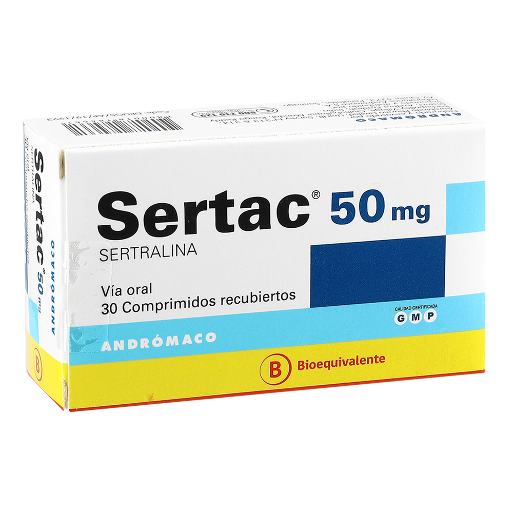 Sertac 50 mg 30 Comprimidos Recubiertos | Farmacias Ahumada