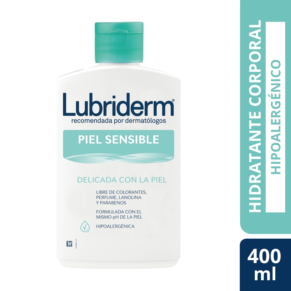 lubriderm® piel sensible x 400 ml | Farmacias Ahumada