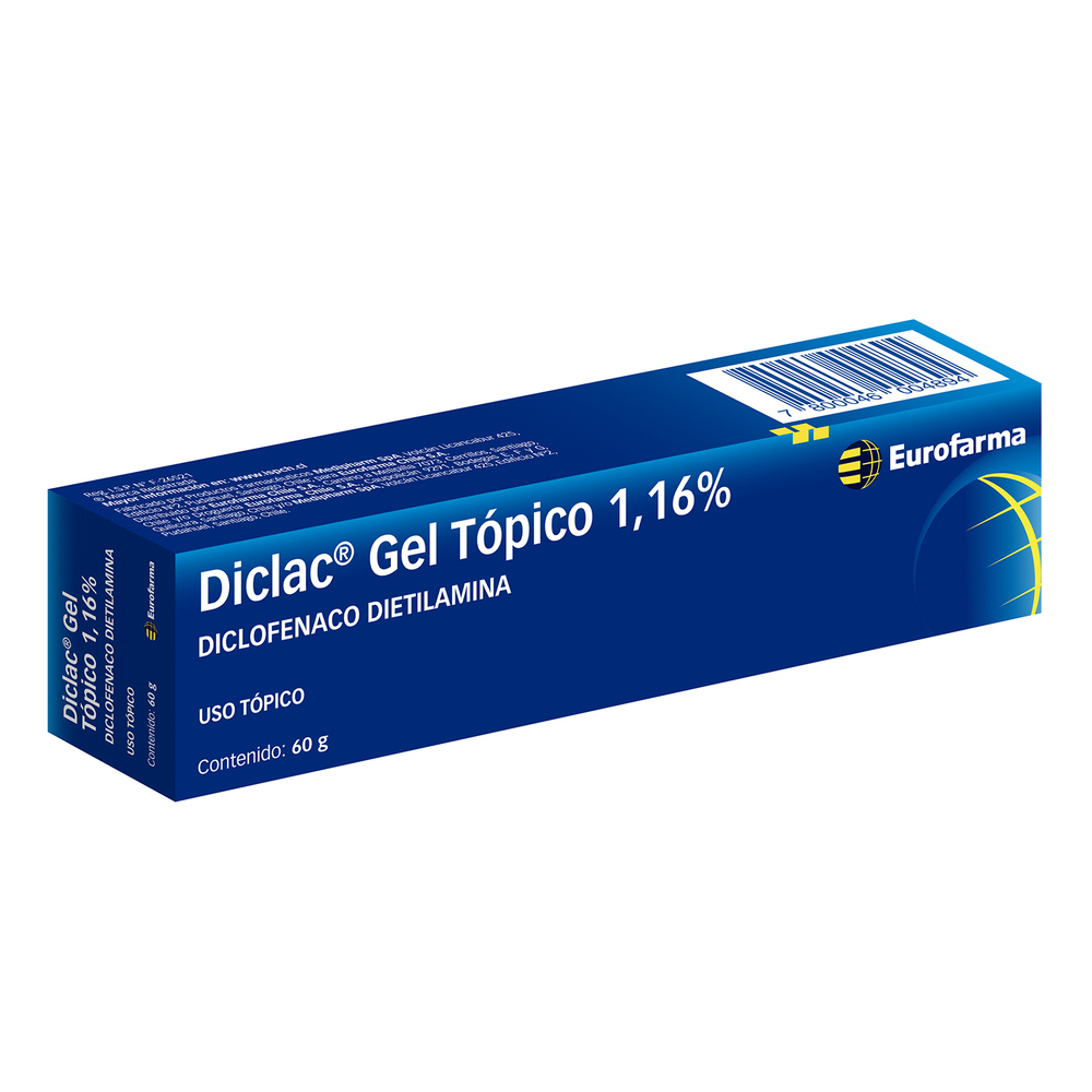 Diclac 1,16 % x 60 g Gel Tópico | Farmacias Ahumada