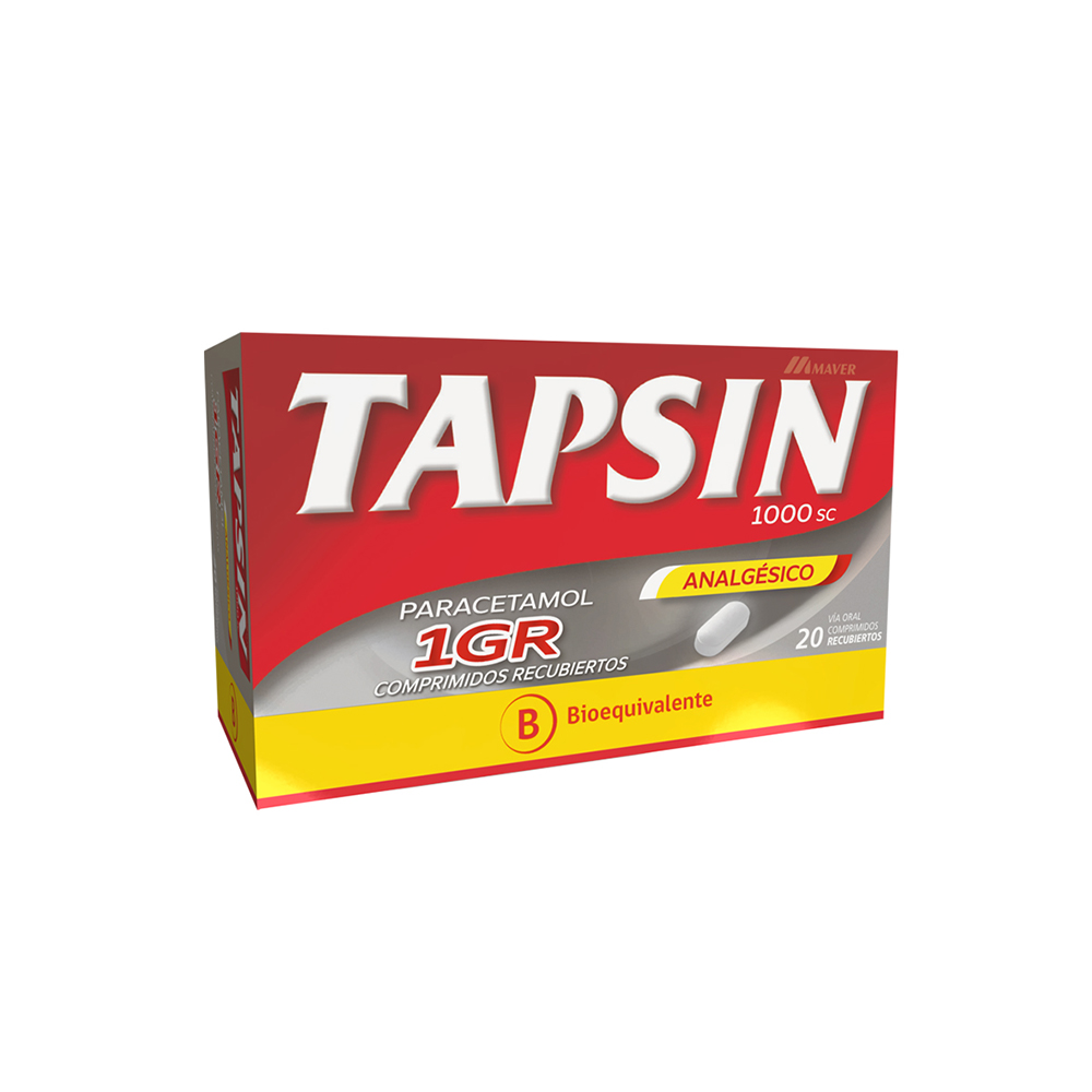 Tapsin 1000 mg SC x 20 Comprimidos Recubiertos | Farmacias Ahumada