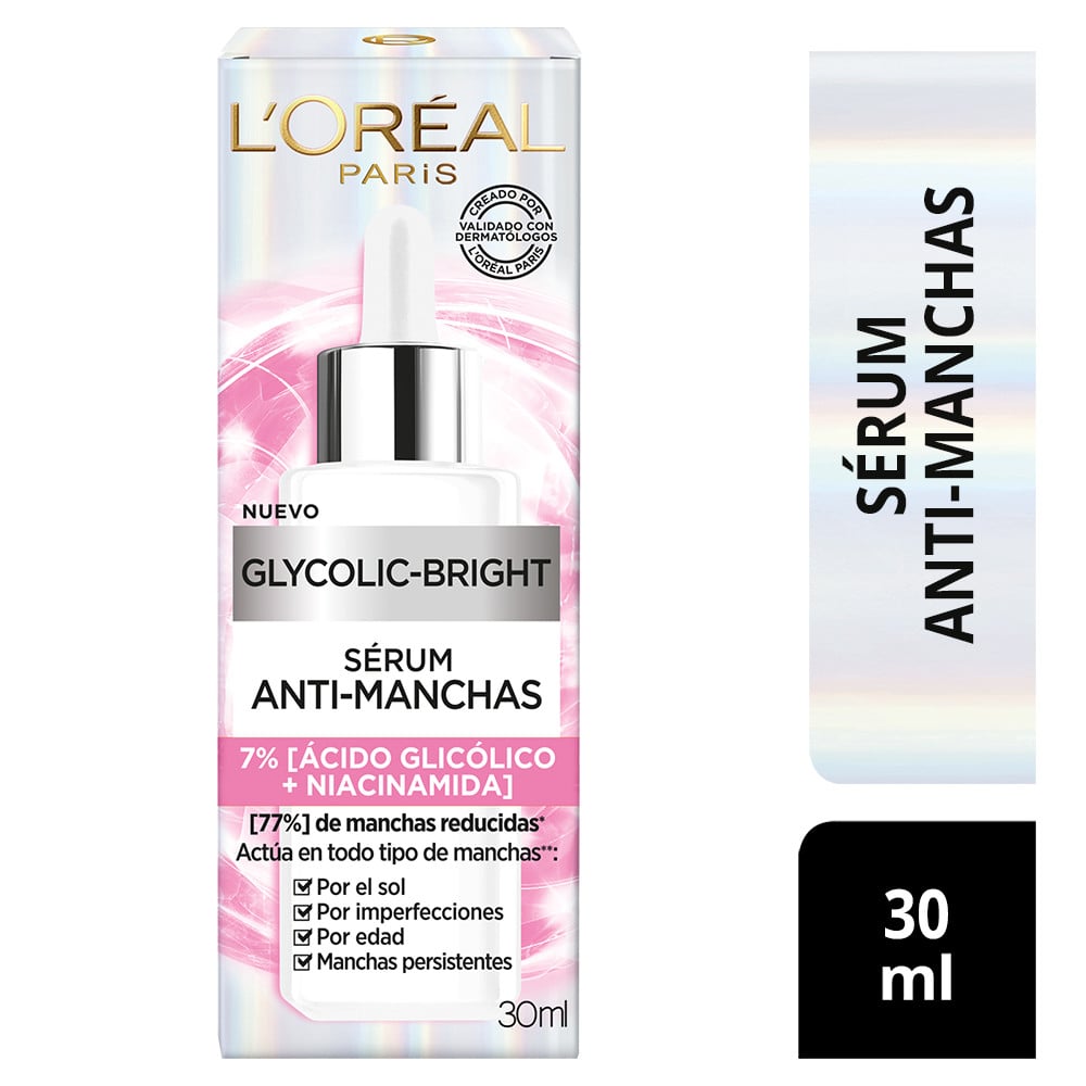 Serum Loreal Glycolic Bright 30Ml | Farmacias Ahumada