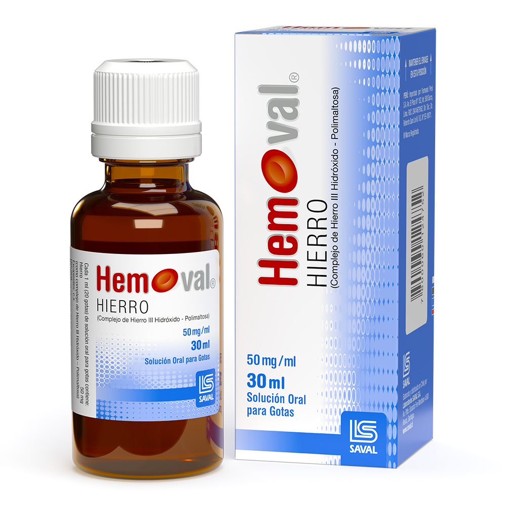 Hemoval 50 mg/ml x 30 ml Solución Oral para Gotas | Farmacias Ahumada