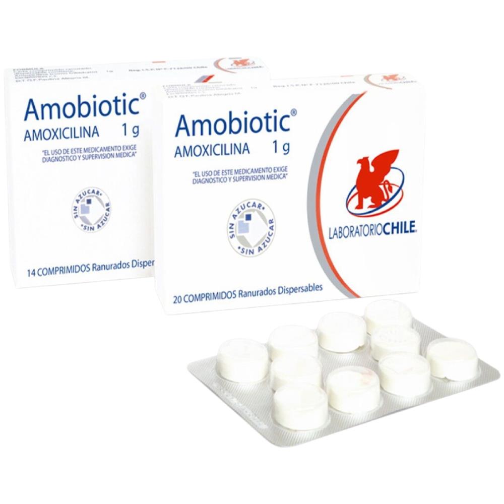 Amobiotic 1 g x 14 Comprimidos Dispersables | Farmacias Ahumada