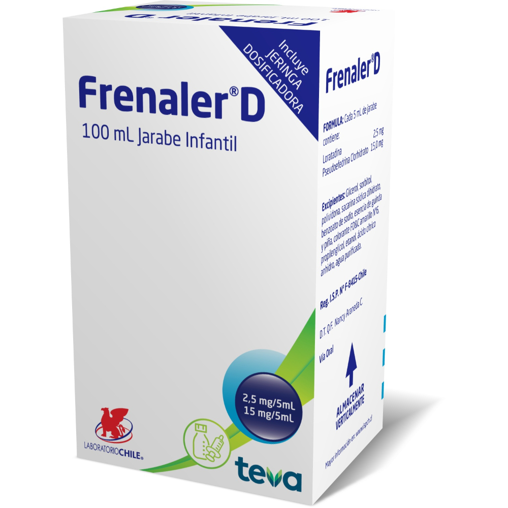 Frenaler D Infantil x 100 mL Jarabe | Farmacias Ahumada