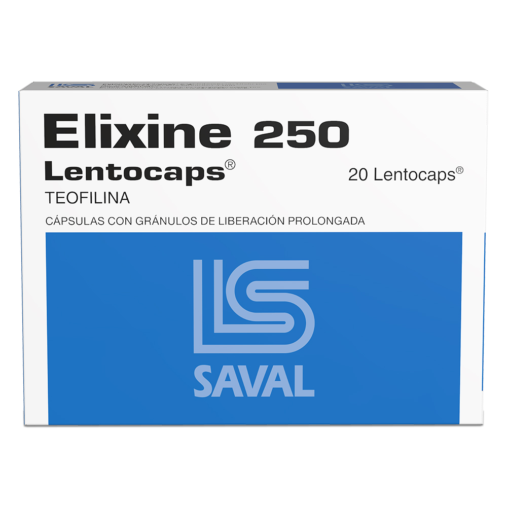 Elixine 250 mg x 20 Capsulas Con Granulos De Liberacion Prolongada ...
