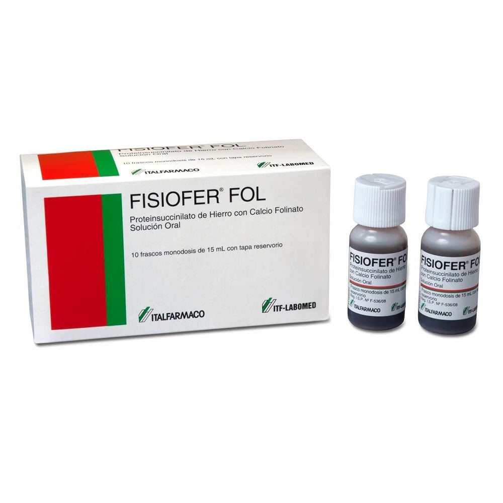 Fisiofer Fol x 10 Frascos Solución Oral 15 ml | Farmacias Ahumada