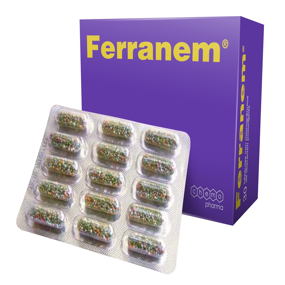 Ferranem x 30 Capsulas Con Microgranulos De liberacion Prolongada ...