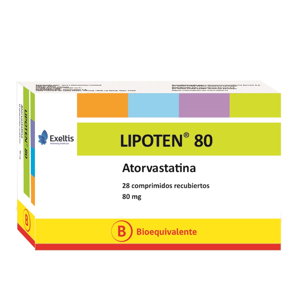 Lipoten 80 mg x 28 Comprimidos | Farmacias Ahumada